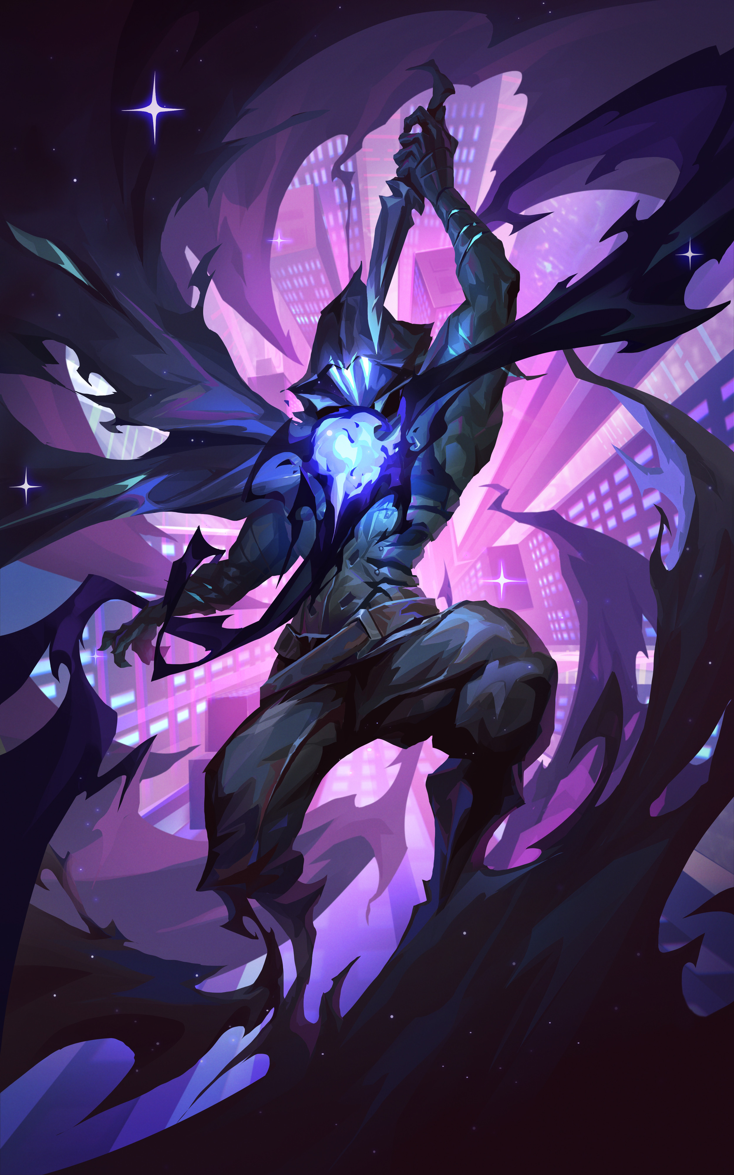 Safebooru - 1boy absurdres assassinmilks belt black gloves black pants blue eyes cloak gloves ...