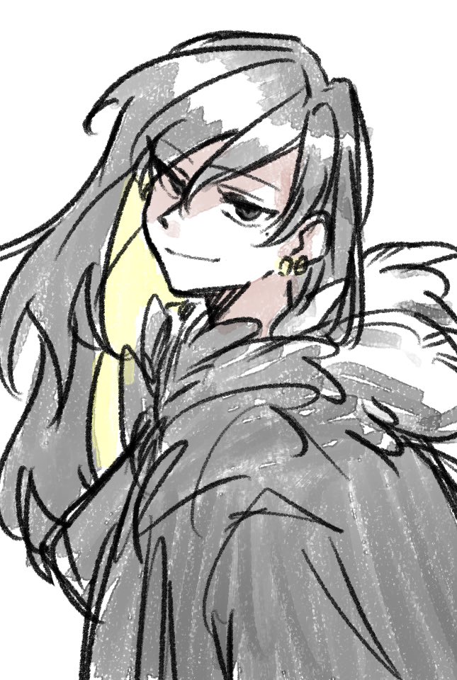 Safebooru - 1girl binah (project moon) black coat black eyes black hair closed mouth coat ...