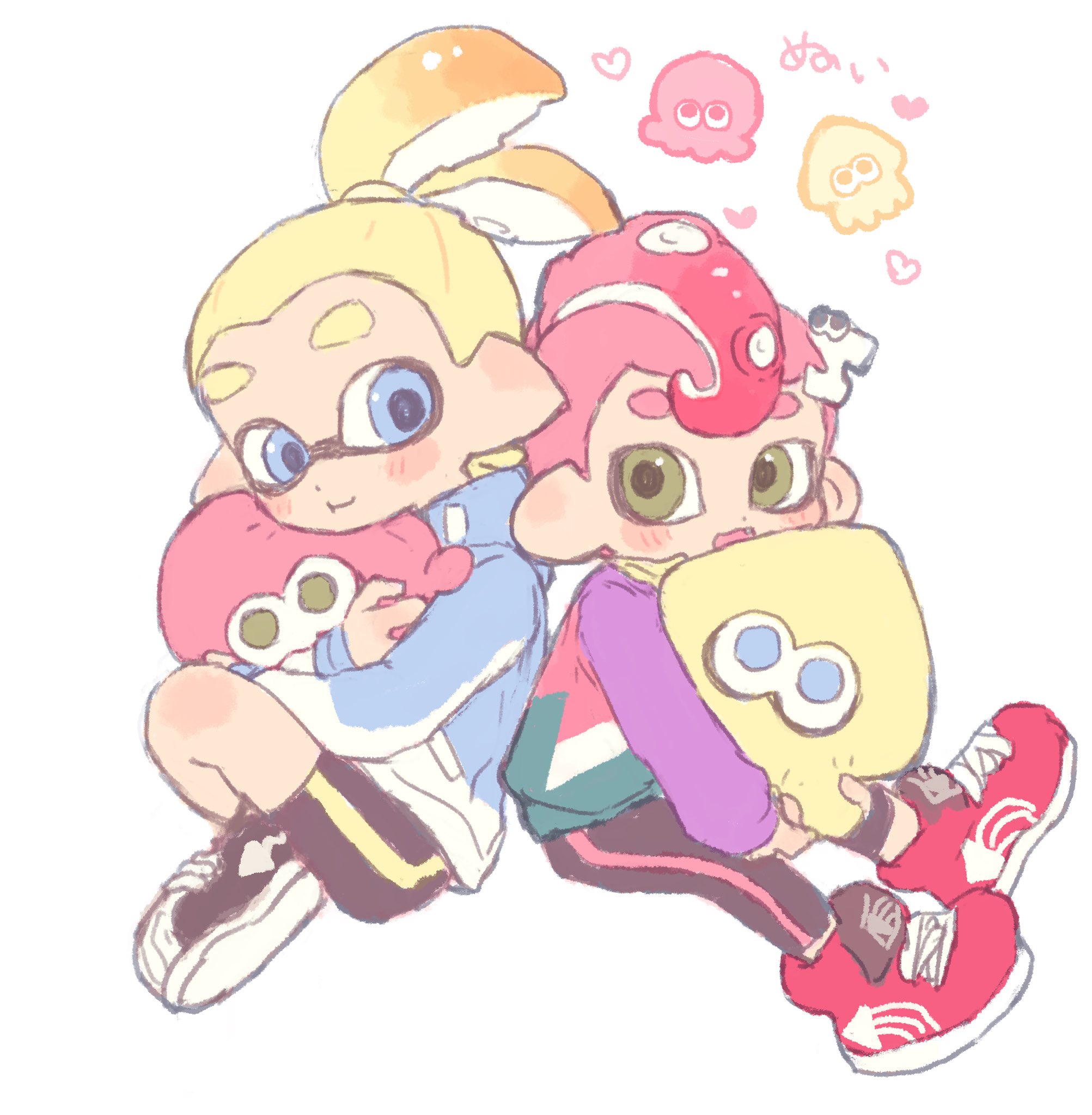 Safebooru - 2boys blonde hair blue eyes closed mouth commentary request ...