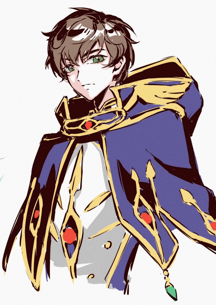 Safebooru - 1boy brown hair cape code geass green eyes ...