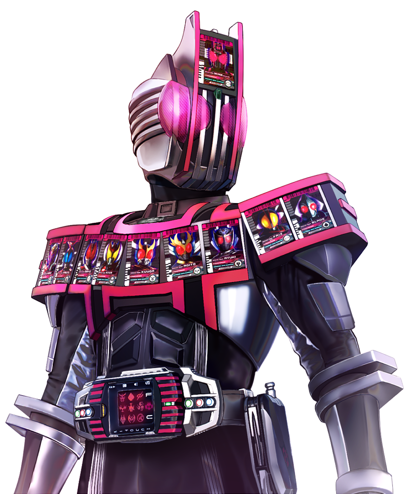 Safebooru - 1boy armor belt black bodysuit bodysuit card complete form compound eyes decadriver ...