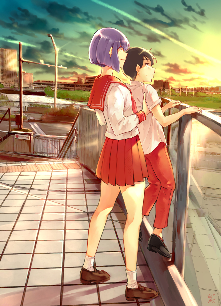 Safebooru - 1boy 1girl armpit carry bare legs behind another black ...