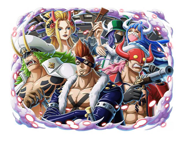 Safebooru - 2girls 4boys black maria (one piece) blonde hair blue hair ...