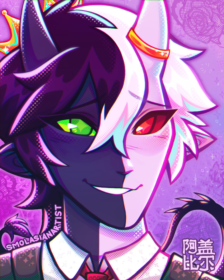 Safebooru - 1other abstract background androgynous blush crown dream ...