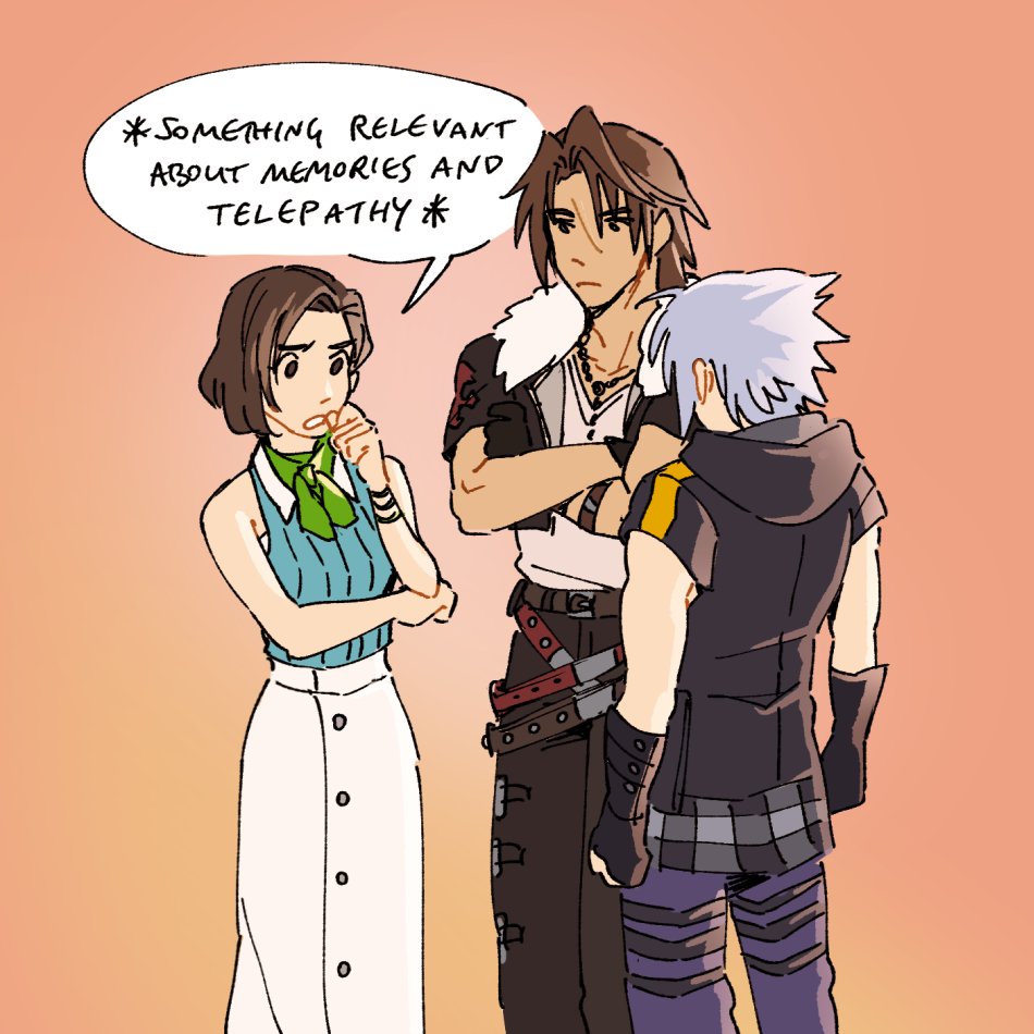 Safebooru - belt black gloves black jacket black pants blue pants blue sweater bri (brigriv ...