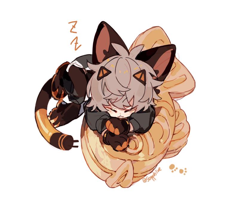 Safebooru - 1boy :3 alban knox animal ears animal hands black footwear ...