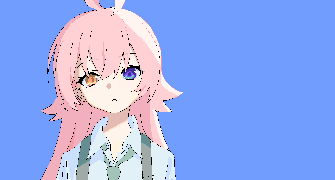Safebooru 1girl Ahoge Blue Archive Blue Background Blue Eyes Collared 7766