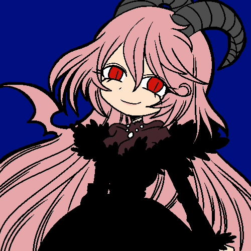 Safebooru - 1girl bat wings black dress breasts demon girl demon horns ...
