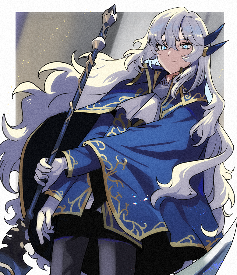 Safebooru - 1boy argalia (project moon) ascot black pants blue cape ...