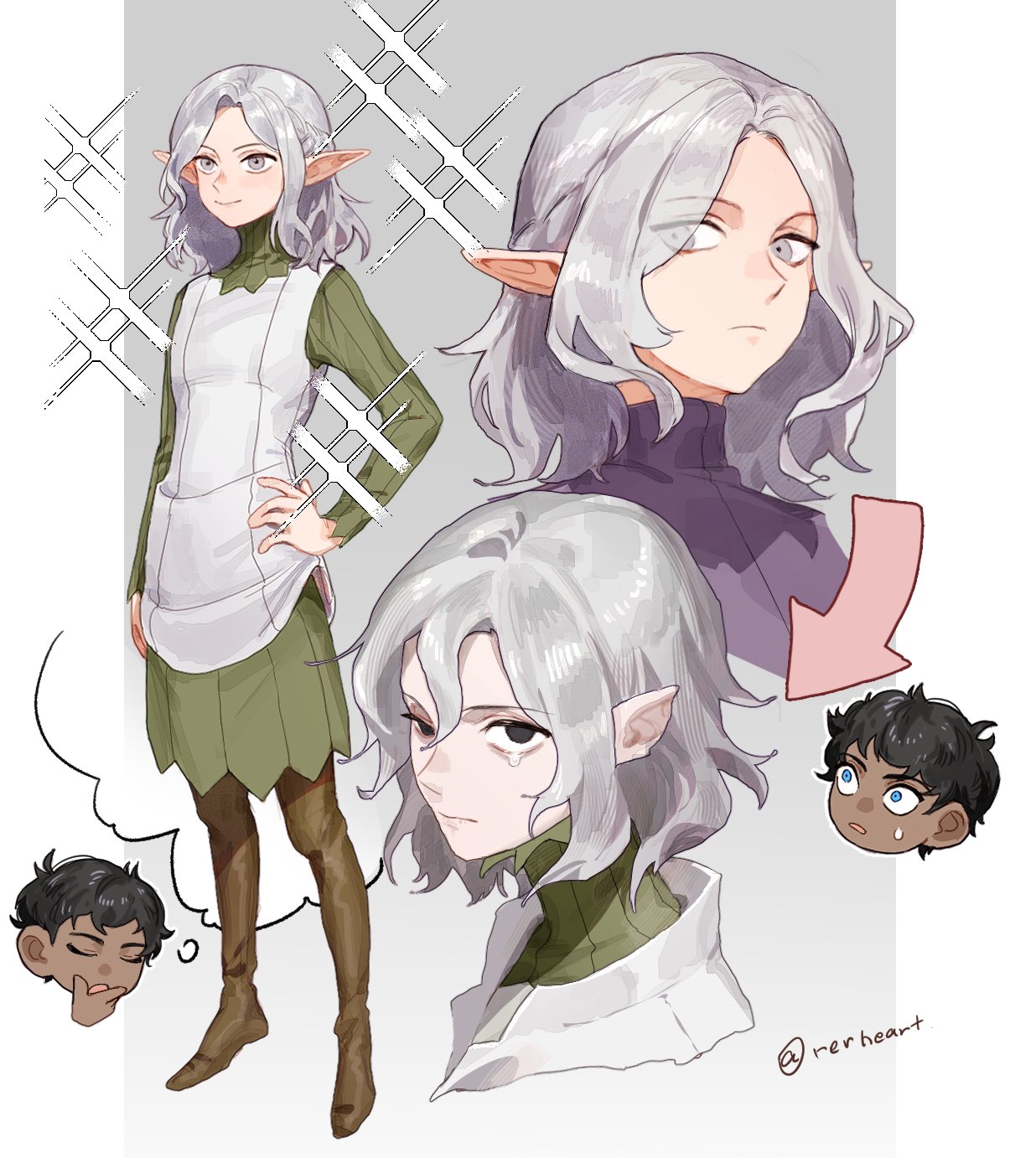 Safebooru - 2boys bags under eyes black eyes black hair blue eyes boots ...