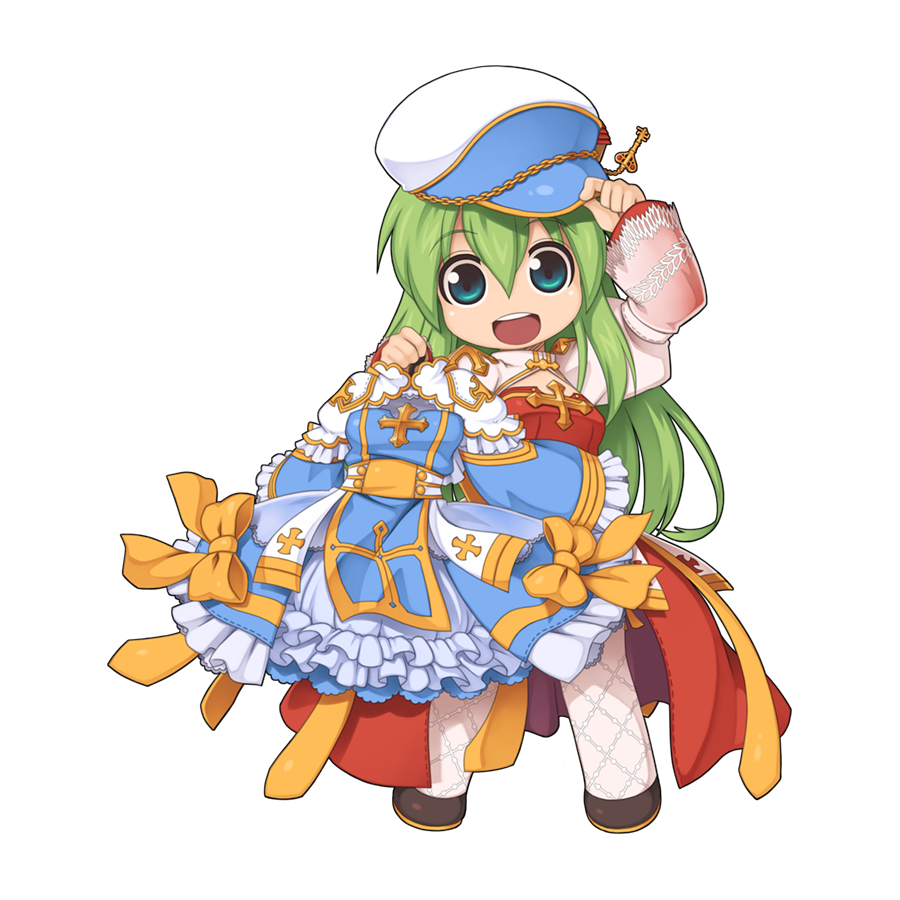 Safebooru - 1girl arch bishop (ragnarok online) black footwear blue dress blue eyes cabbie hat ...