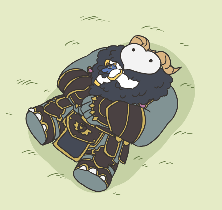 Safebooru - 1boy 1other blue skin colored skin full body heart horns ...