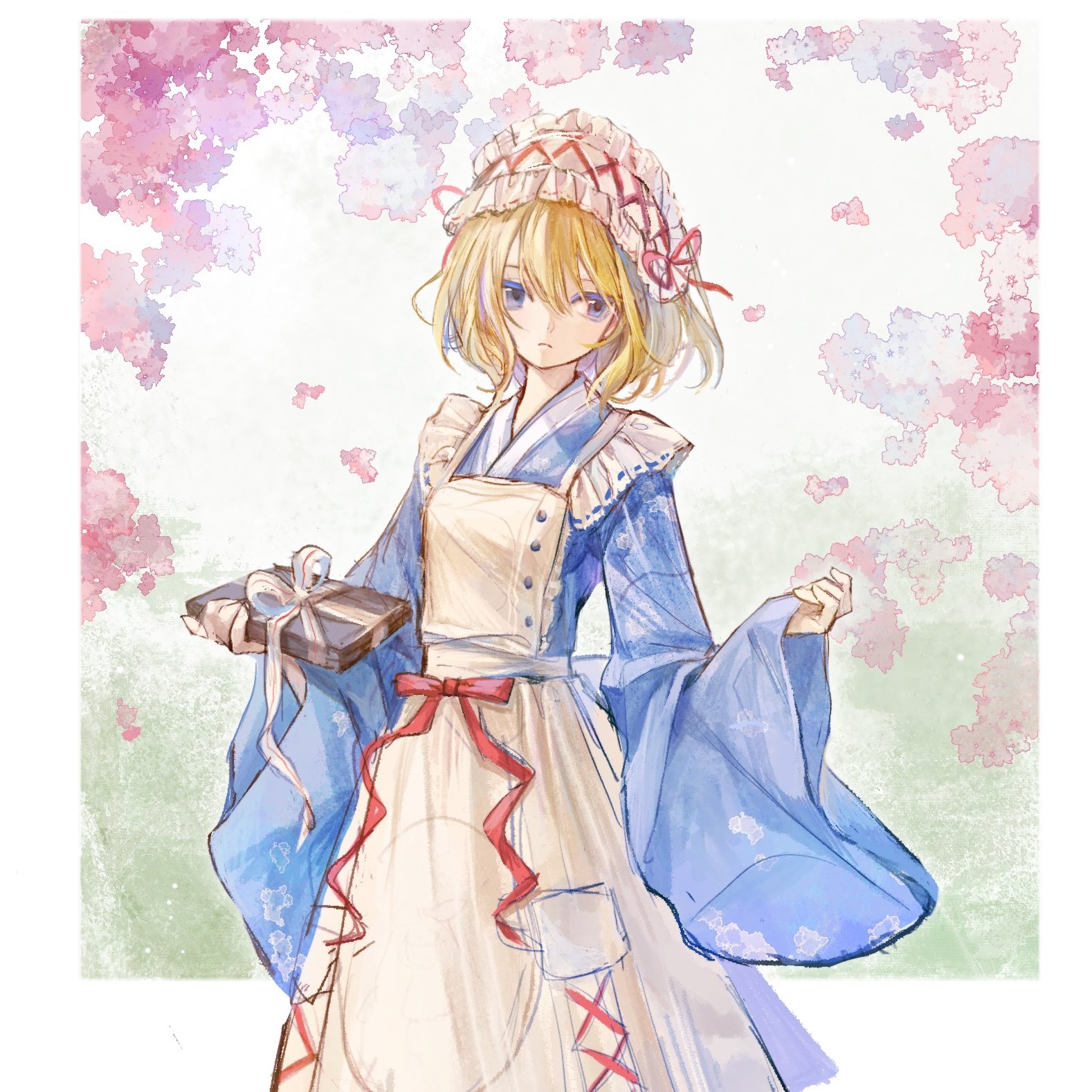 Safebooru - 1girl 80isiiii adapted costume alice margatroid apron blonde hair blue eyes blue ...