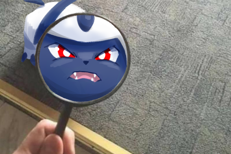 Safebooru - 1other absol bright pupils claws commentary fangs frown ...