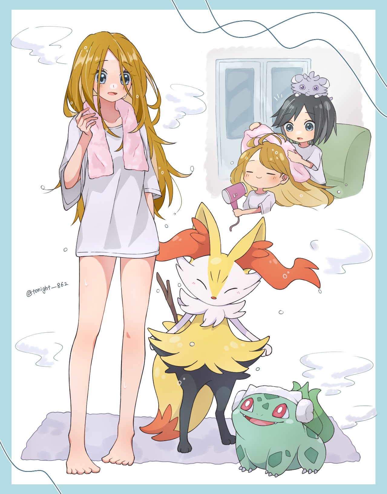 Safebooru - 1boy 1girl ahoge alternate costume animal ear fluff animal ...