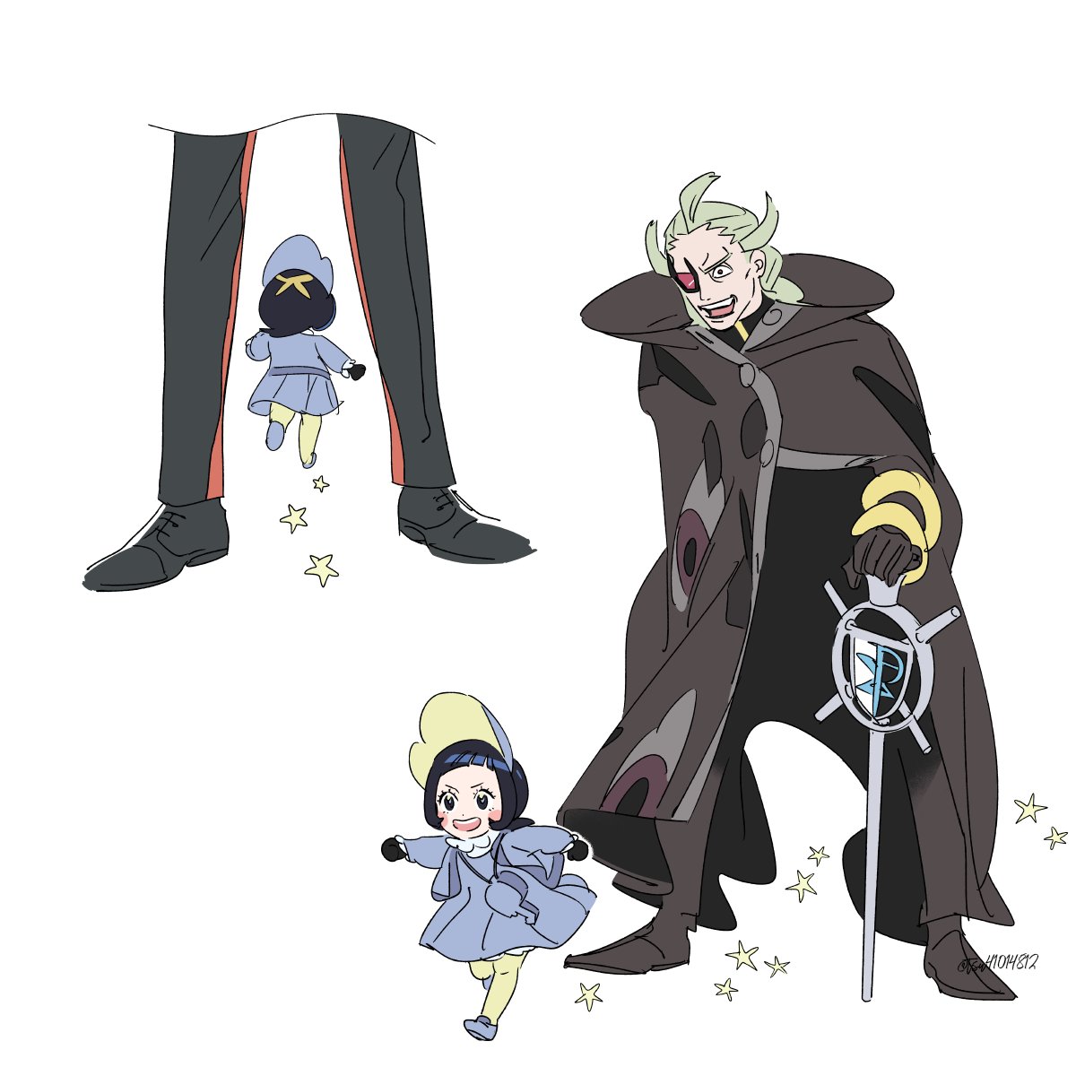 Safebooru - 1boy 1girl :d black eyes black gloves black jacket blush ...