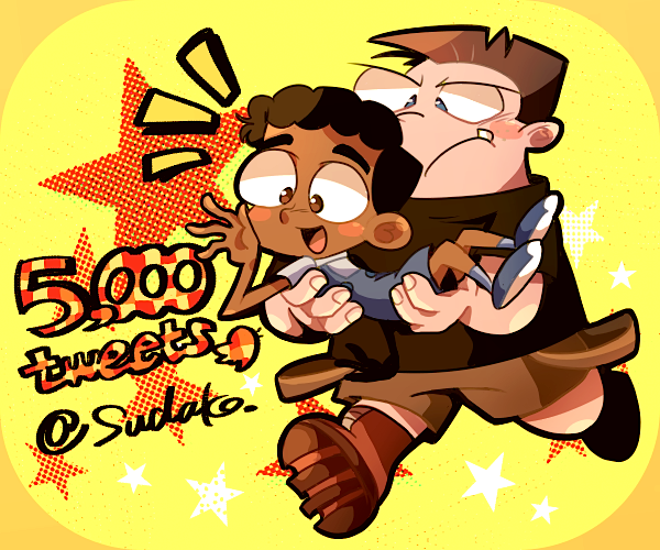 Safebooru - 2boys baljeet tjinder black hair blue overalls buford van ...