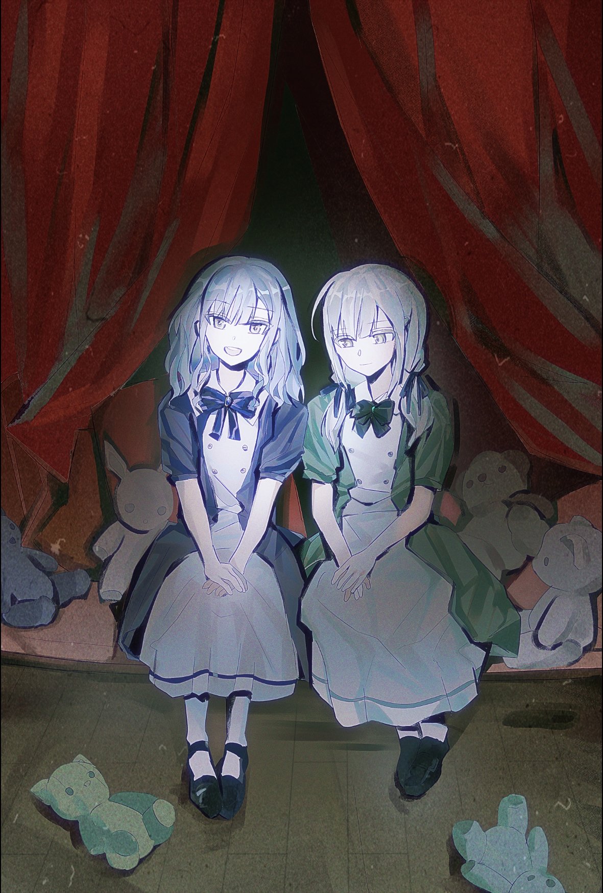 Safebooru - 2girls bang dream! bang dream! it's mygo!!!!! blue bow blue bowtie blue brooch blue ...