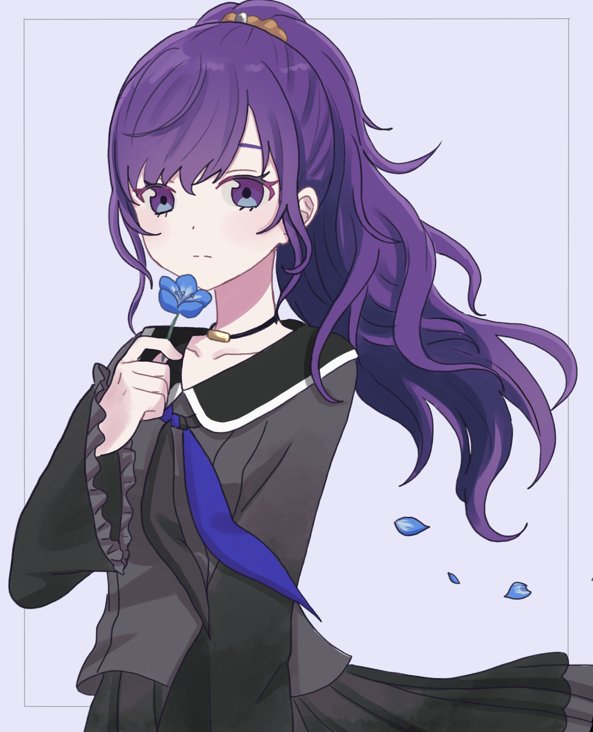 Safebooru - 1girl asahina mafuyu expressionless flower frilled sleeves ...