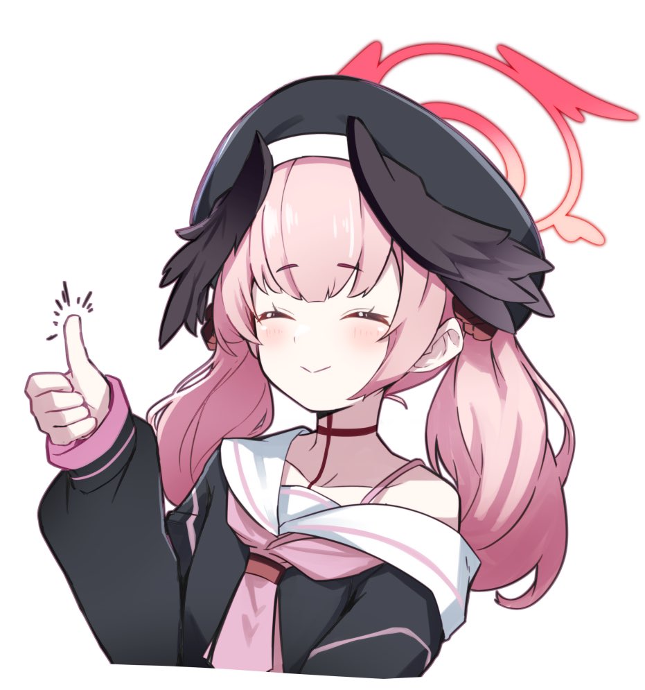 Safebooru - 1girl beret black hat black shirt blue archive blush closed mouth halo hat ...