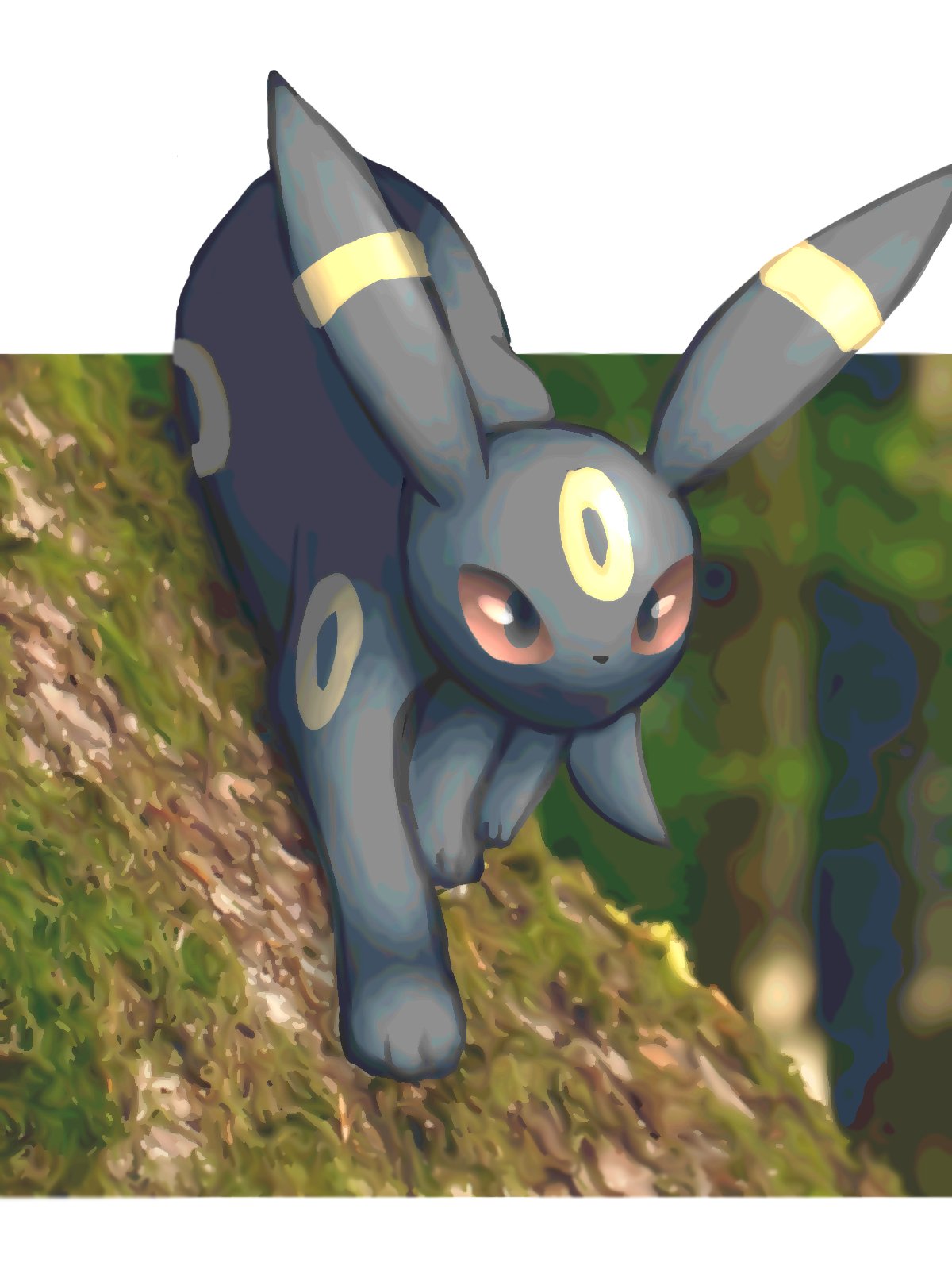 Safebooru - animal ears climbing closed mouth forest full body highres ...