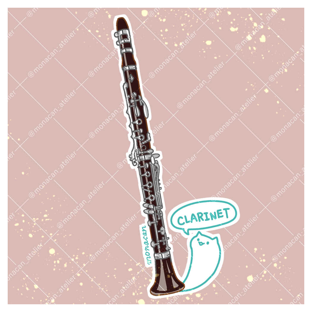 Safebooru - artist name border cat clarinet instrument monacan atelier ...