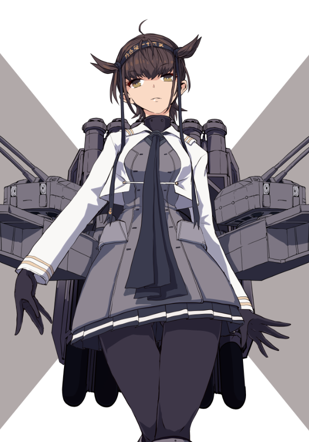 Safebooru - 1girl adapted turret anchor symbol black bodysuit black headband black neckerchief ...