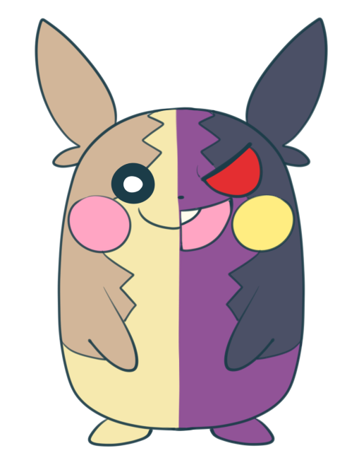 Safebooru - black eyes bright pupils closed mouth full body looking at viewer morpeko morpeko ...