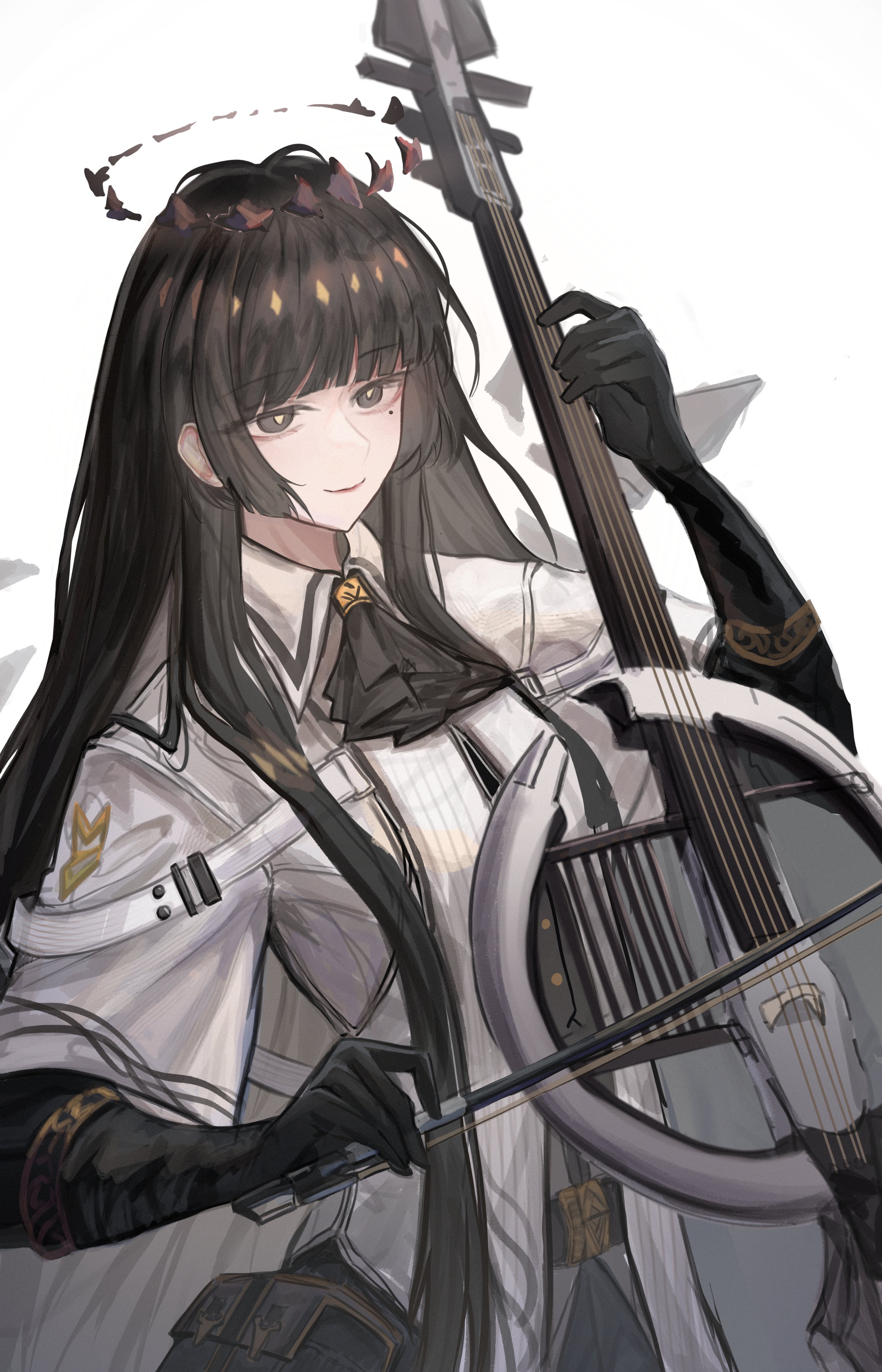 Safebooru - 1girl absurdres arknights ascot belt belt buckle belt pouch black ascot black belt ...