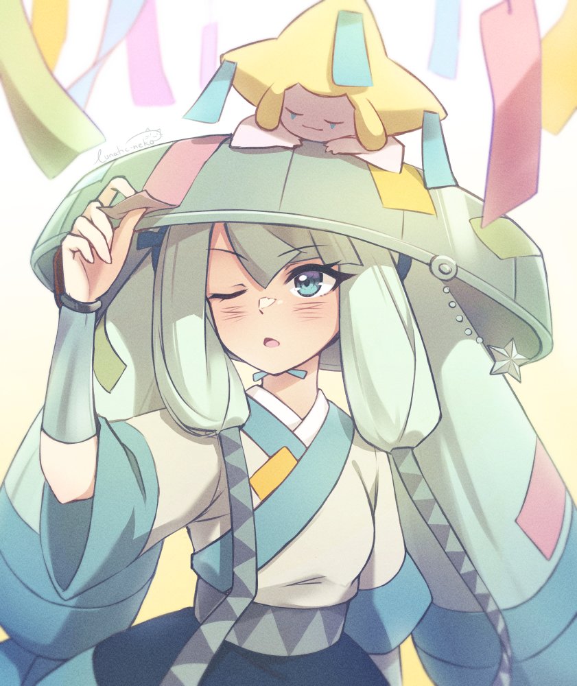 Safebooru - 1girl armor blue eyes hat hatsune miku japanese armor ...