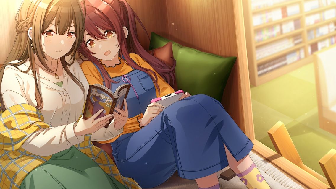 Safebooru - brown eyes brown hair dress idolmaster idolmaster shiny colors long hair oosaki ...