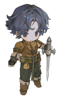 Safebooru - 1boy armor belt belt pouch black eyes black hair boots brown belt brown footwear ...