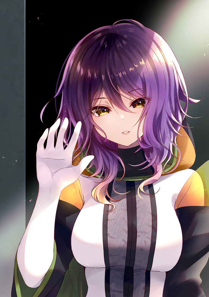 Safebooru - 1girl closed mouth gina (gnosia) gloves gnosia hair between eyes heterochromia hood ...