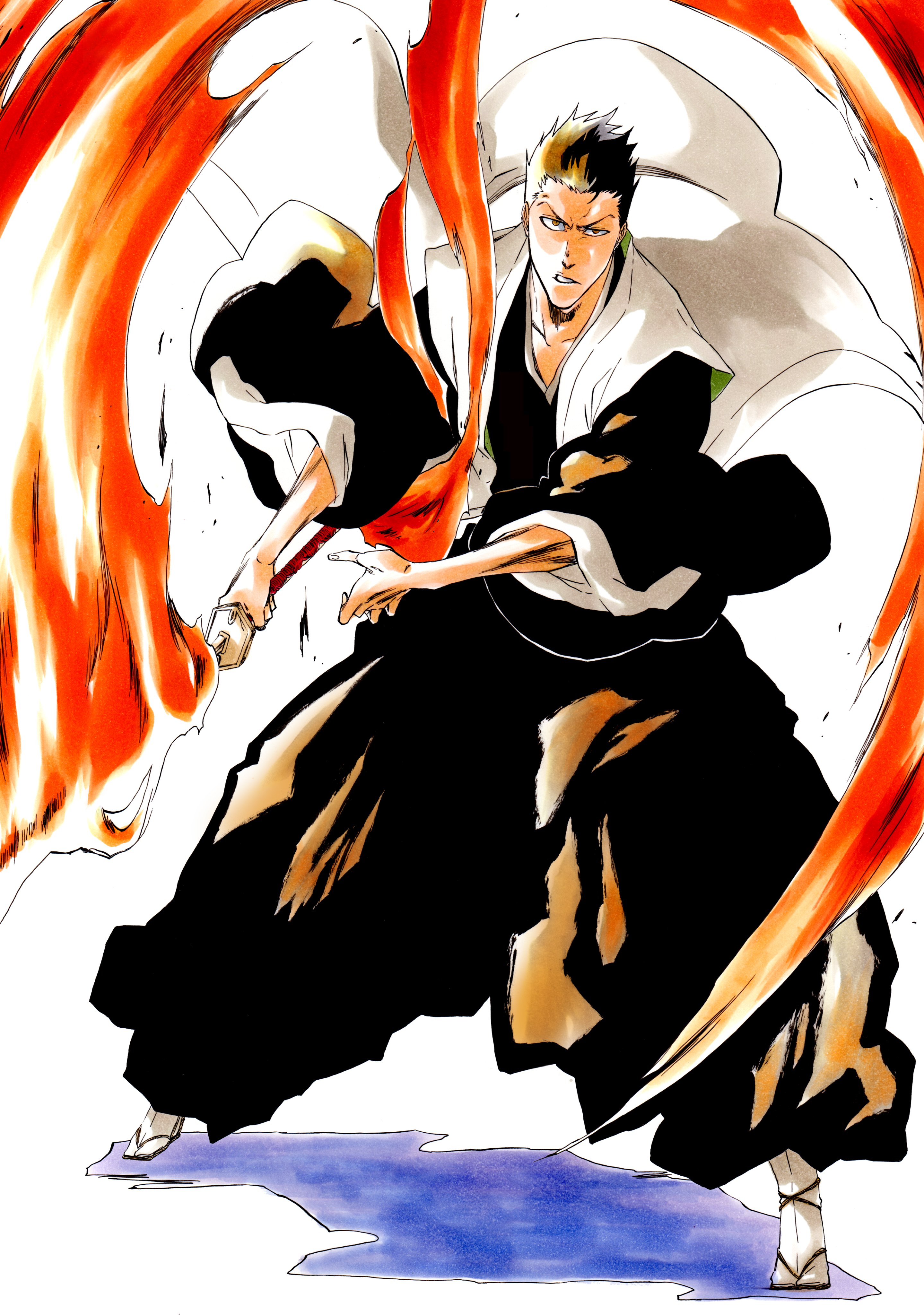 Safebooru - 1boy absurdres aged down black hair black hakama black ...