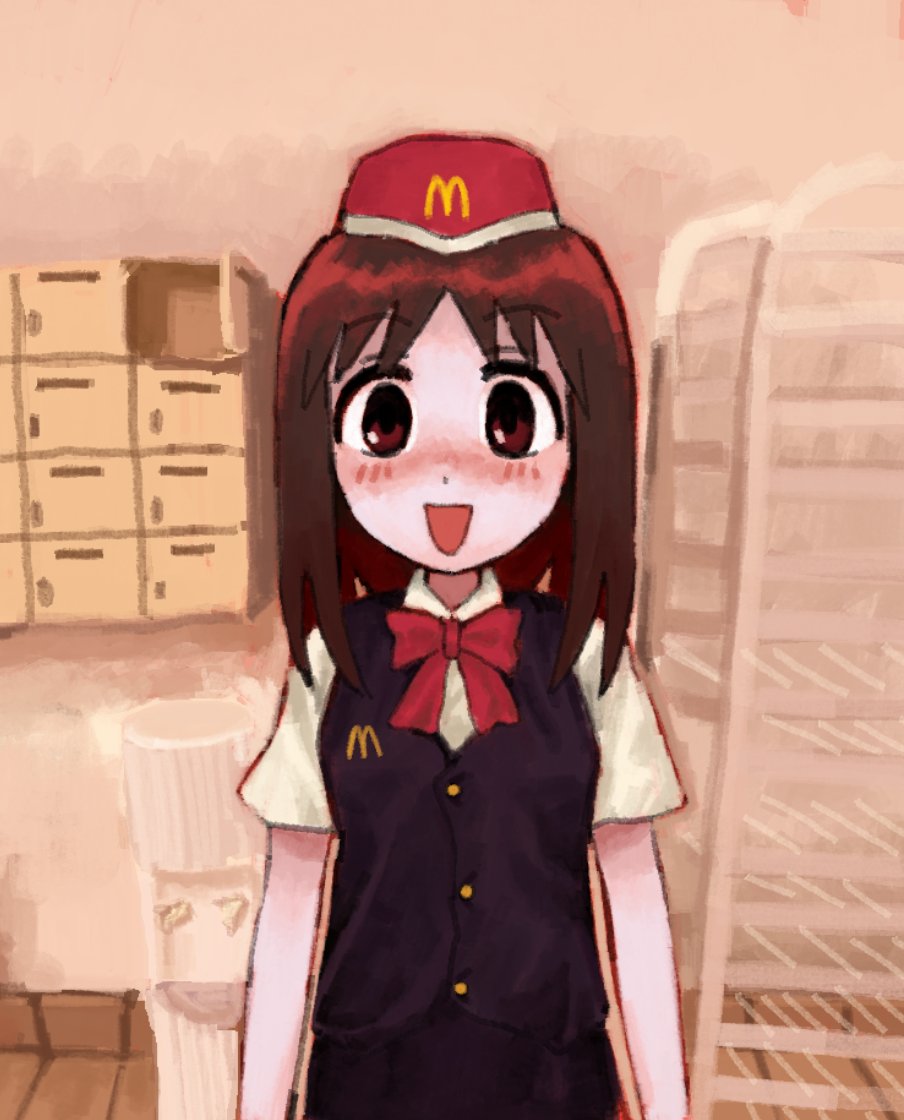 Safebooru 1girl Azumanga Daioh Bowtie Brown Eyes Brown Hair Female 2212