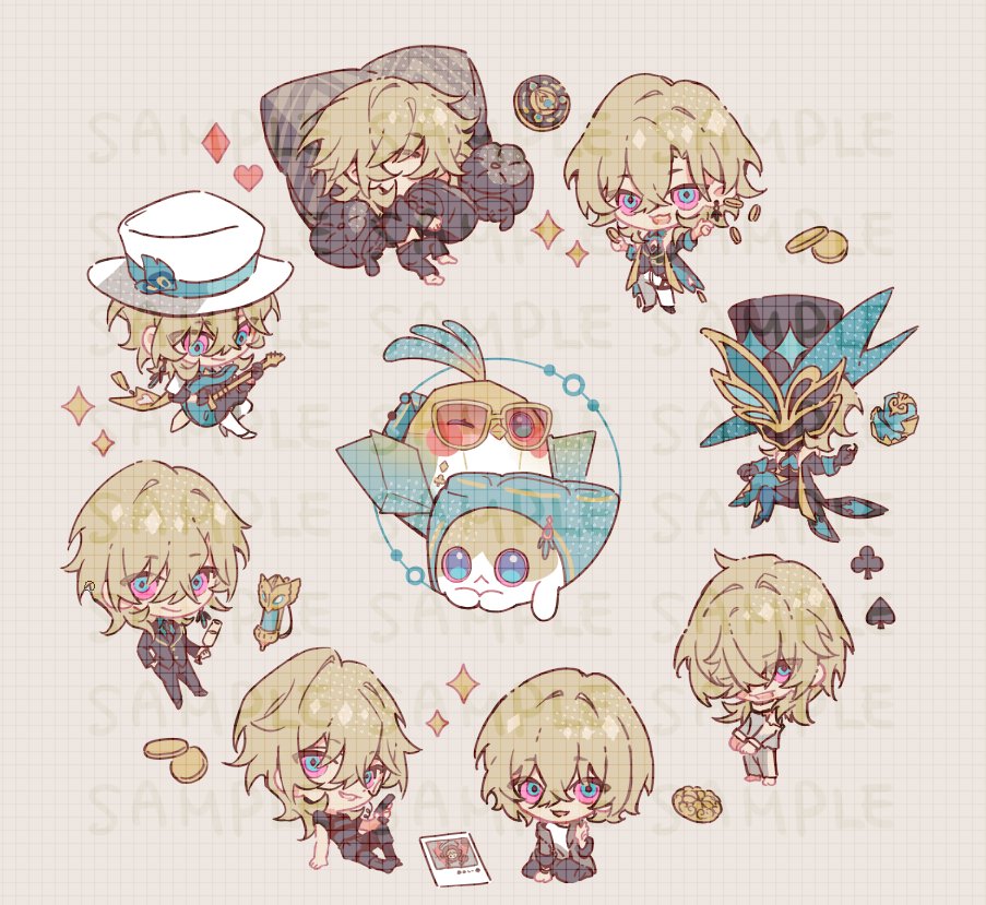 Safebooru - 6+boys aventurine (anan) (honkai: star rail) aventurine ...