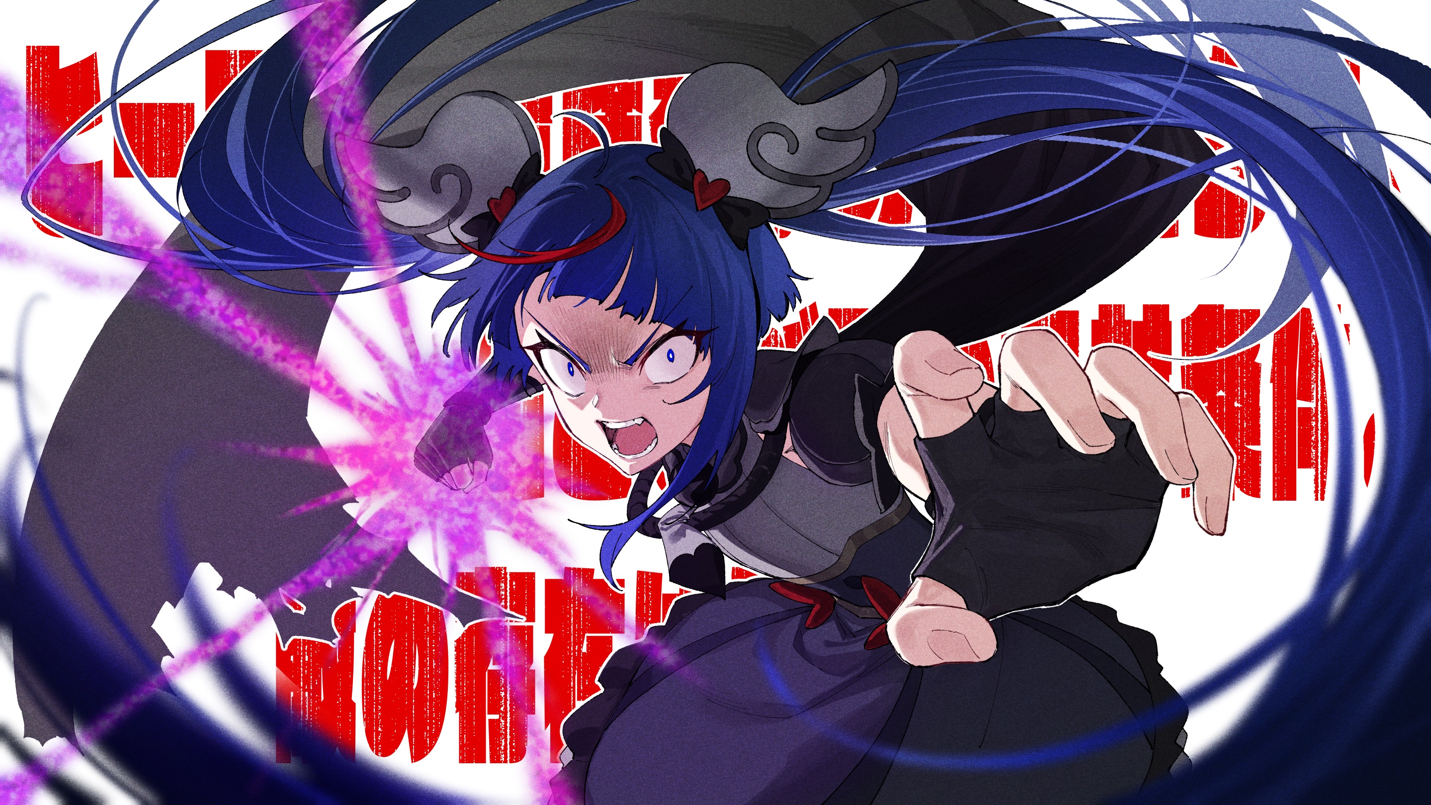 Safebooru - 1girl black cape black dress black gloves black sky (precure) brooch cape commentary ...