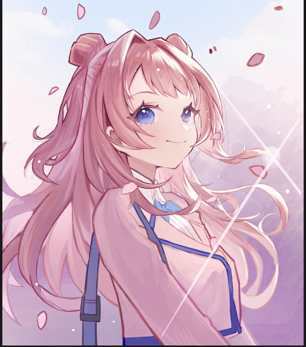 Safebooru - 1girl b2w blazer blue bow blue bowtie blue eyes blush bow bowtie brown hair ...