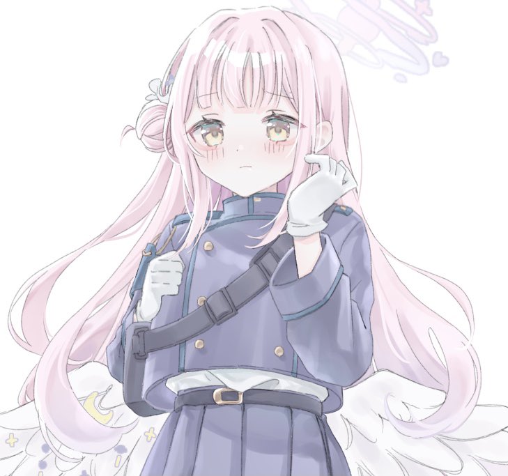 Safebooru - 1girl alternate costume bag belt black belt blue archive blue jacket blue skirt ...