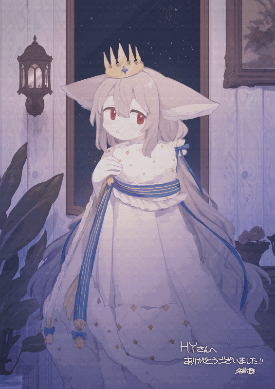 Safebooru - animal ear fluff animal ears animated animated gif ascot ...