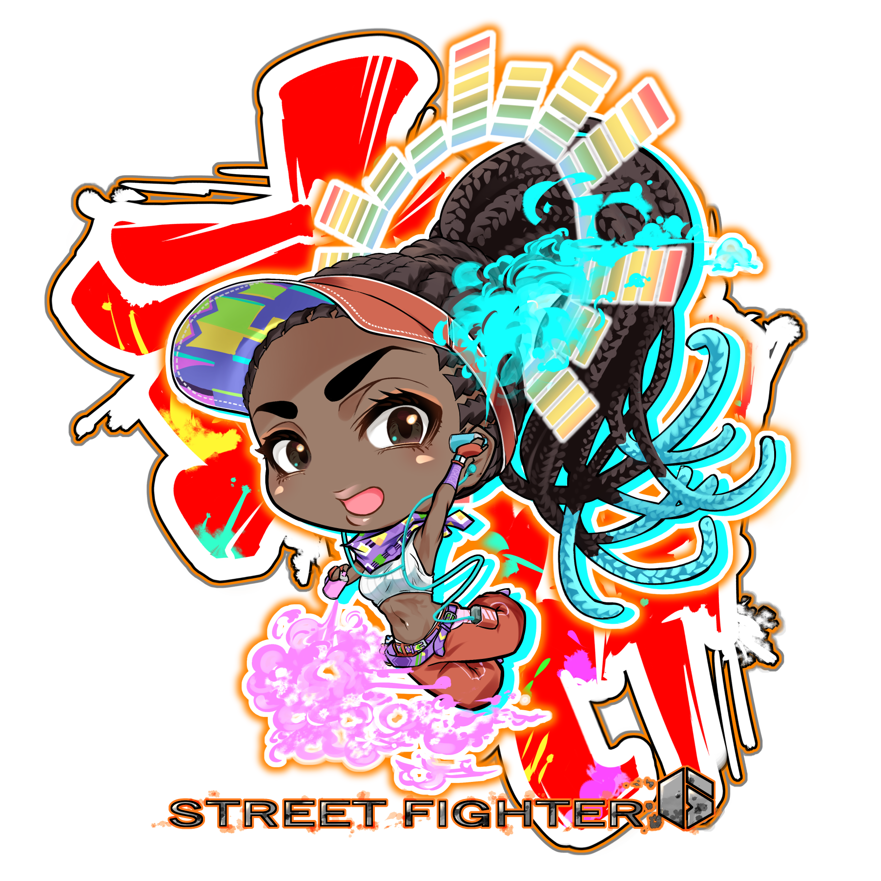 Safebooru - 1girl belt black hair blue eyes braid breasts bro.you-yan ...