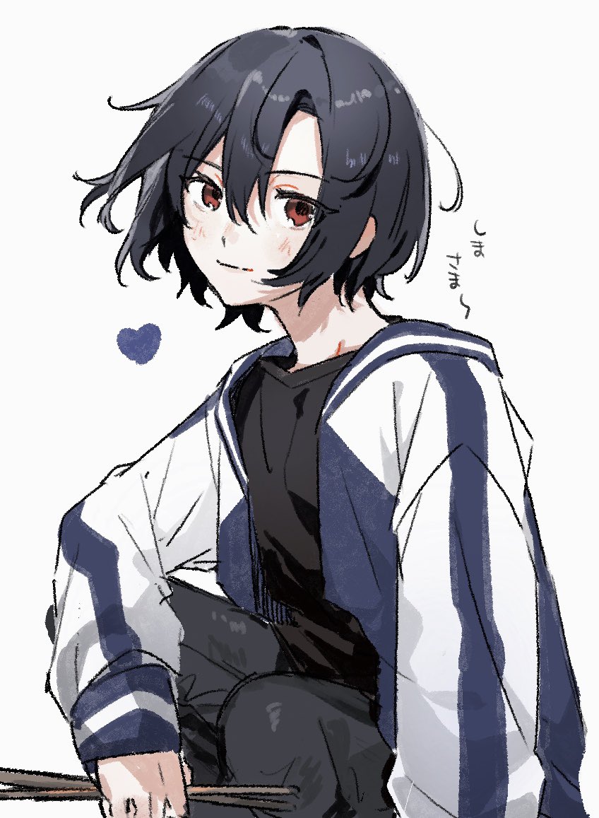 Safebooru - 1girl black hair black shirt blue jacket bocchi the rock ...