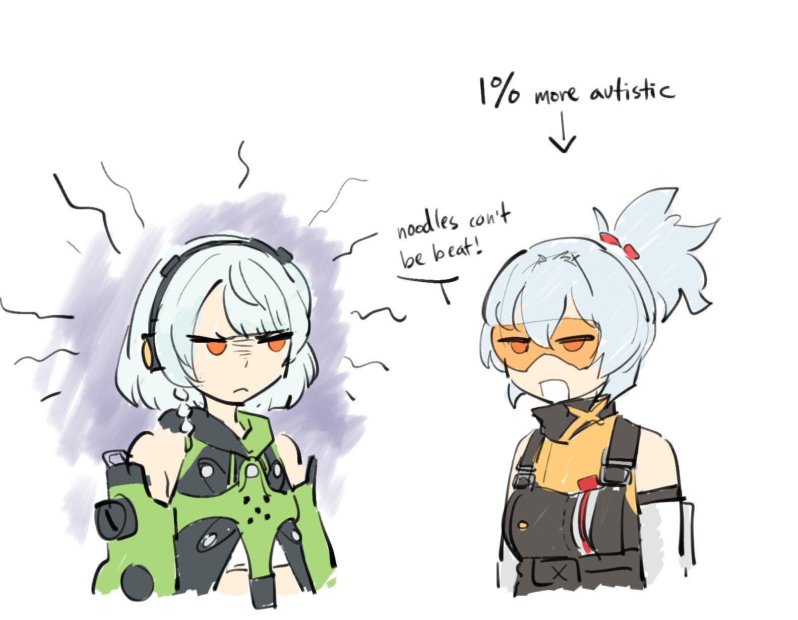 Safebooru - 2girls anby demara bare shoulders black dress black jacket braid cropped shirt ...