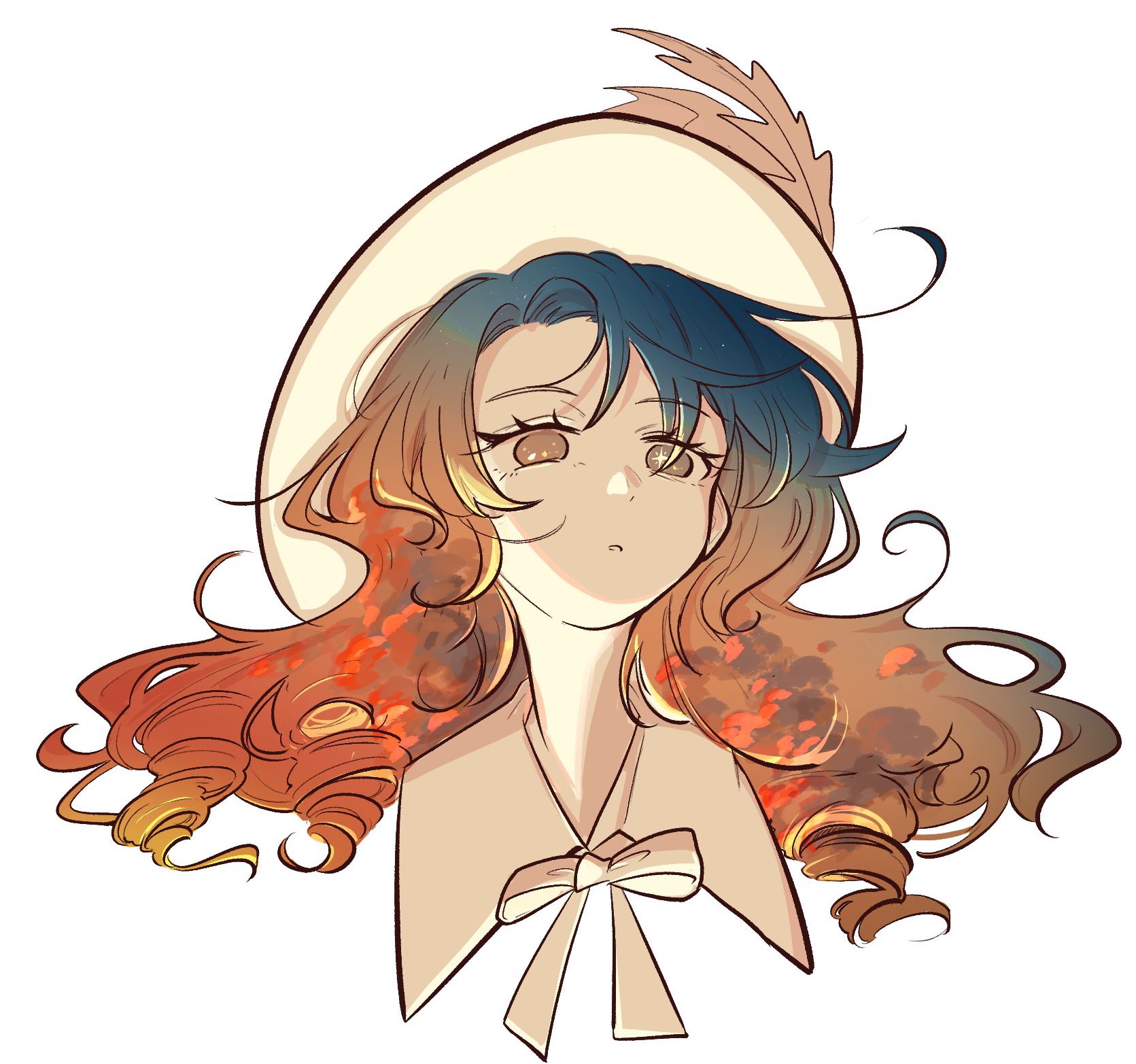 Safebooru - 1girl blonde hair collared shirt eyelashes fedora hat hat ...