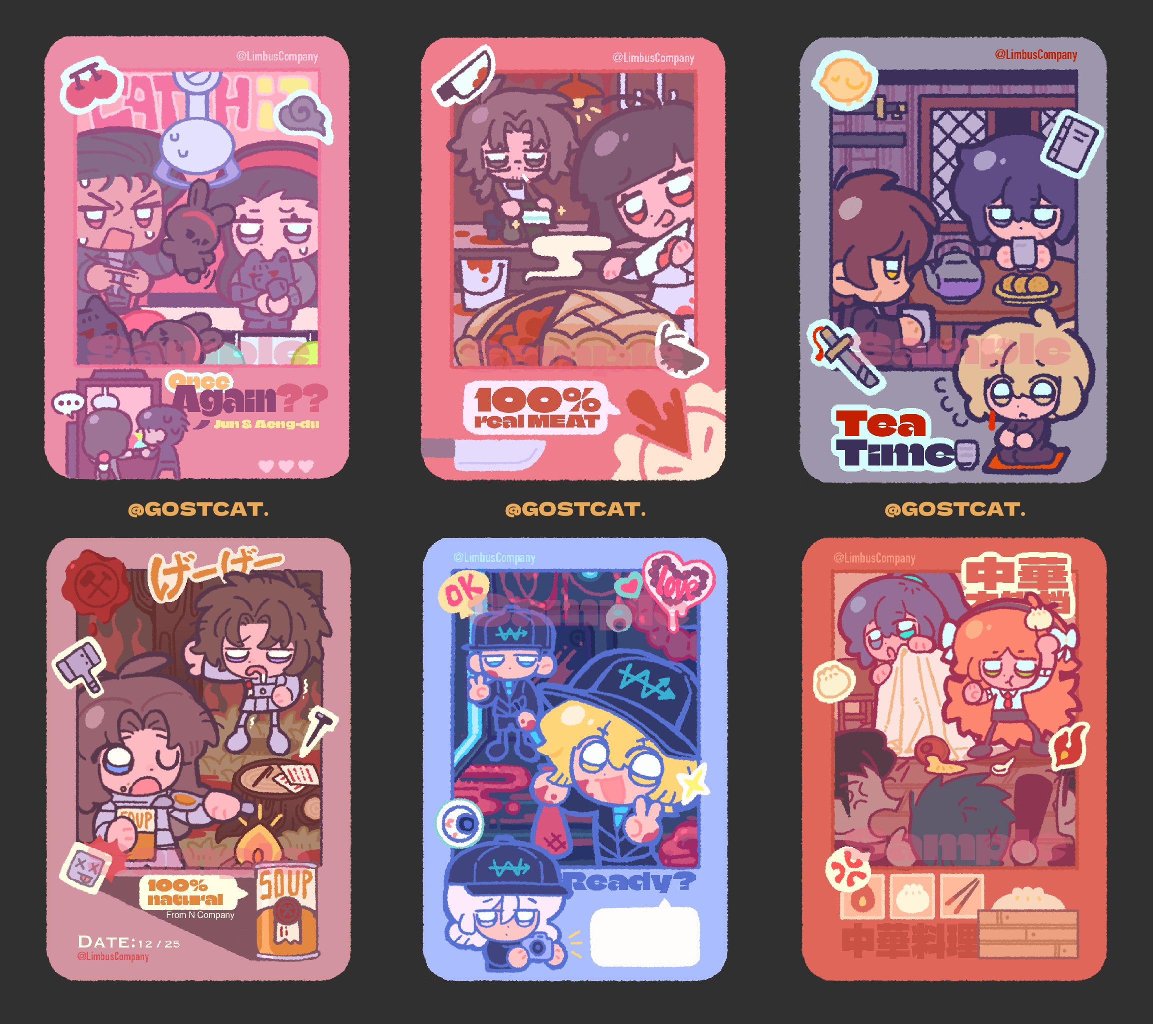 Safebooru - 6+boys 6+girls aeng-du (project moon) bamboo steamer black ...