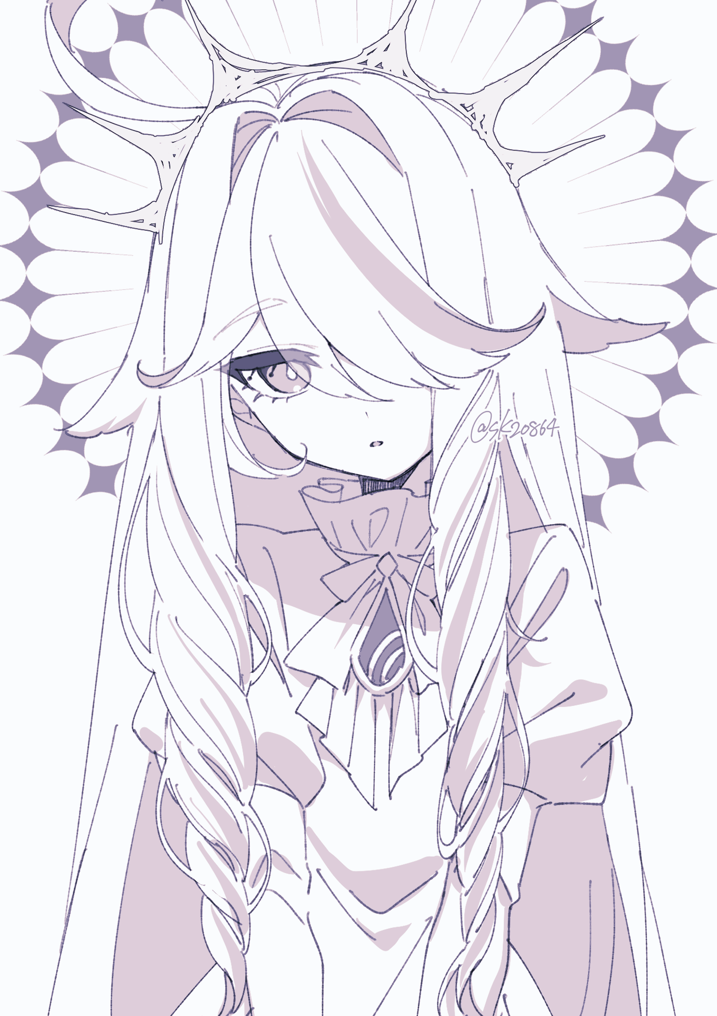 Safebooru - 1girl commentary request expressionless furina (genshin ...