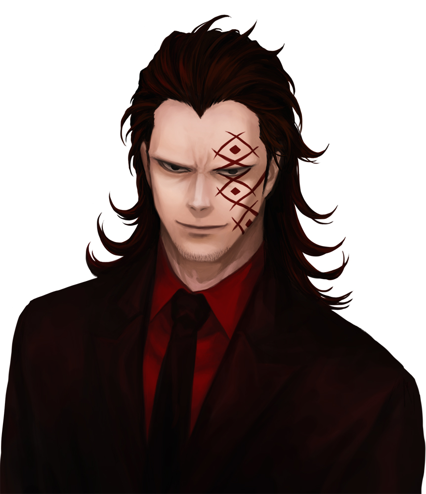 Safebooru - 1boy black eyes black hair black necktie black suit d doyou dress shirt facial hair ...