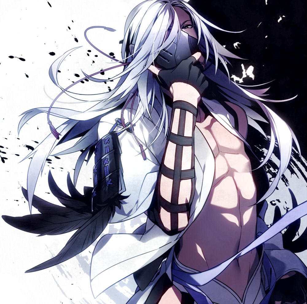 Safebooru - 1boy ai (warekaku) akechi mitsuhide (sengoku basara) armor black background black ...