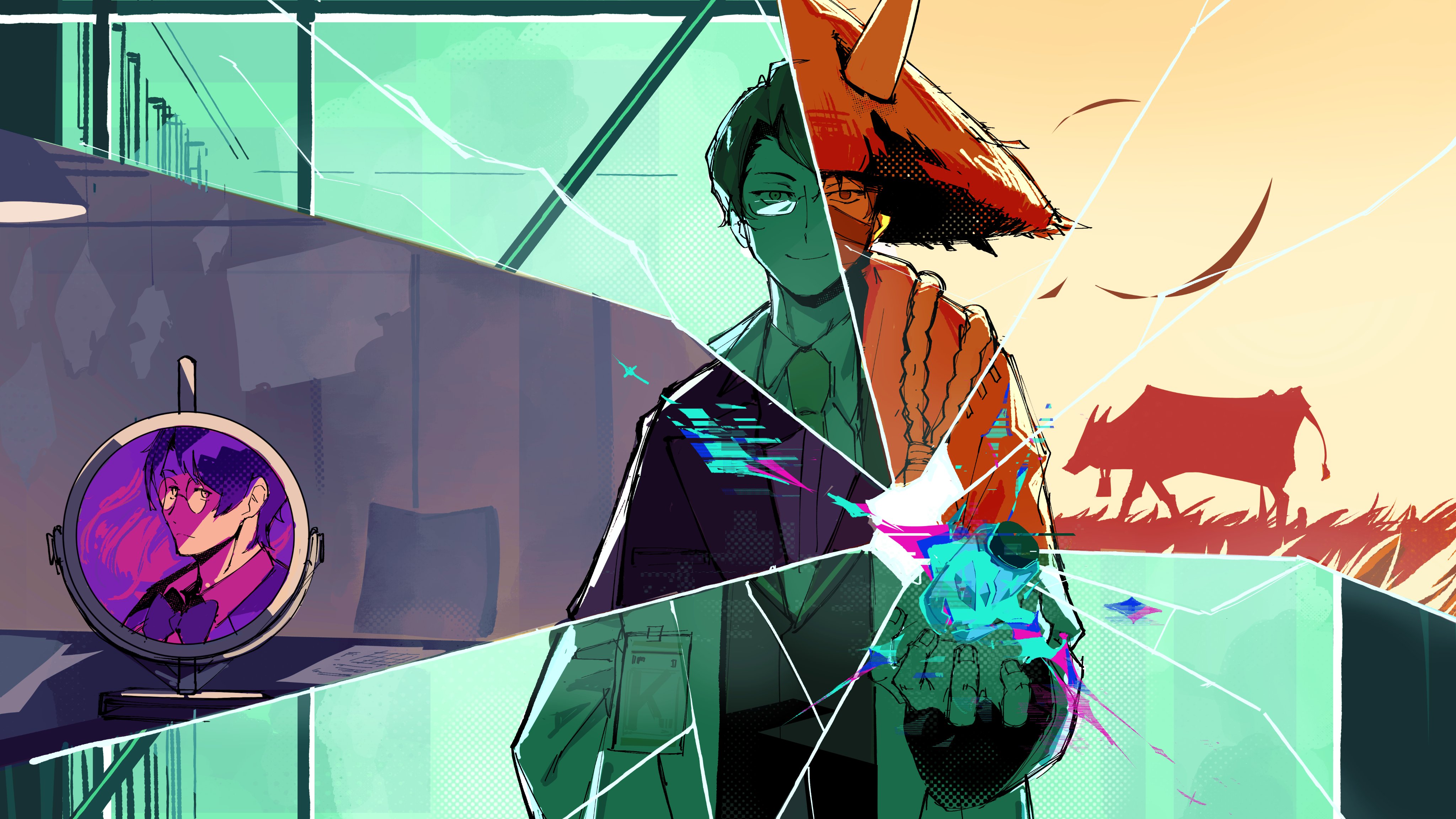 Safebooru - 1boy 4th chaos emerald absurdres black coat black vest bow ...