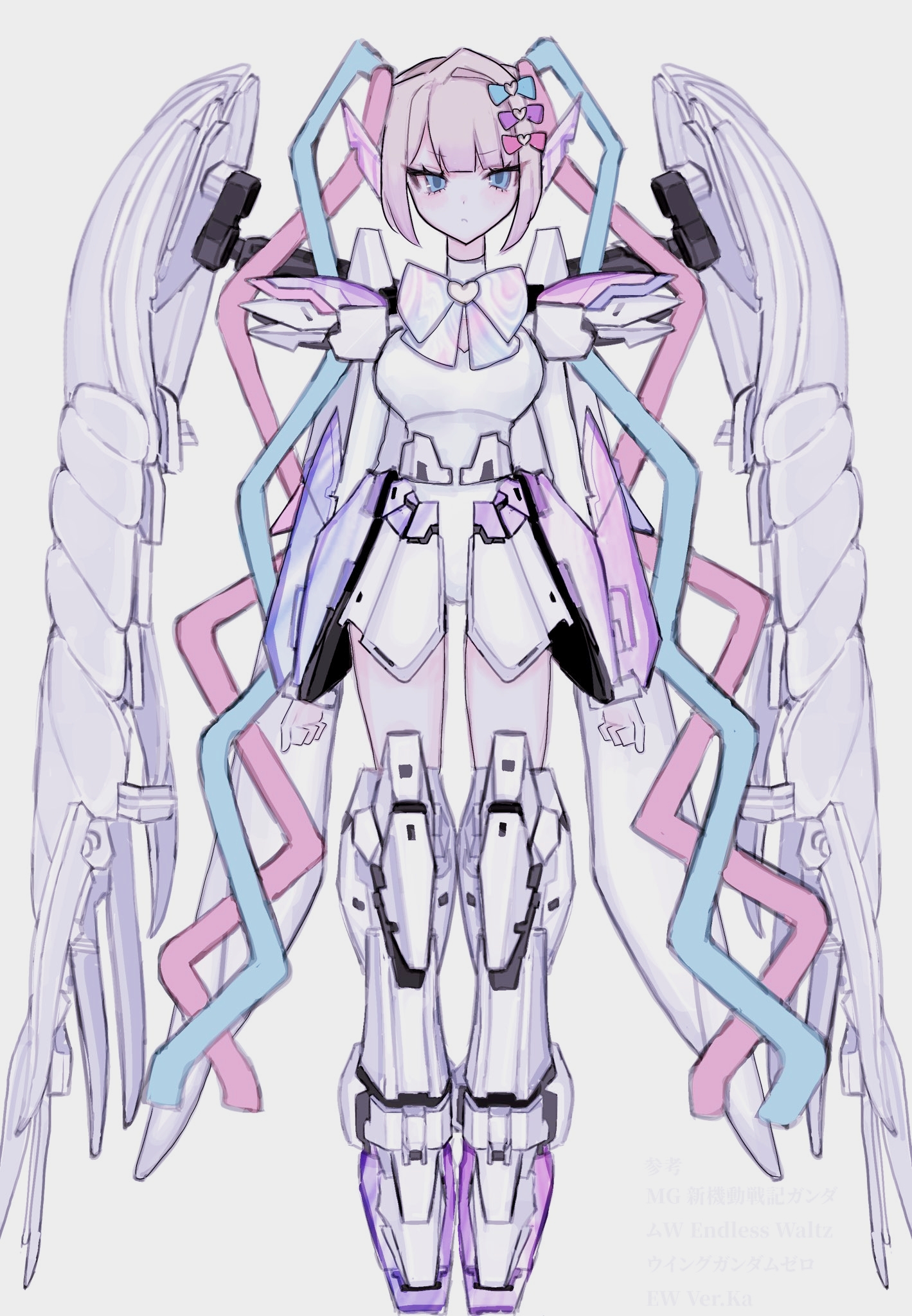 Safebooru - 1girl alternate costume armor blonde hair blue bow blue eyes blue hair bow breasts ...